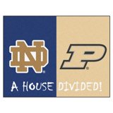 Notre Dame - Purdue House Divided Rug 33.75"x42.5" - Walmart.com