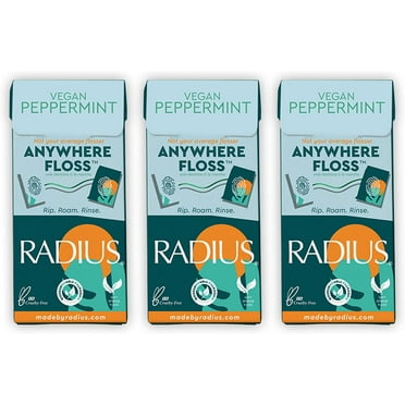 RADIUS Natural Silk Dental Floss, Non-Wax, Smooth Glide, Health Tooth ...