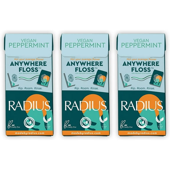Radius 792727 Vegan Sponge Floss - Vanilla Mint - Pack of 6 - Walmart.com