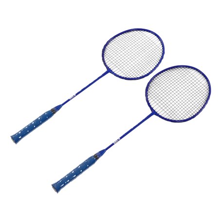 Badminton Racquet, Stable Double Badminton Racket Blue Iron Alloy For ...