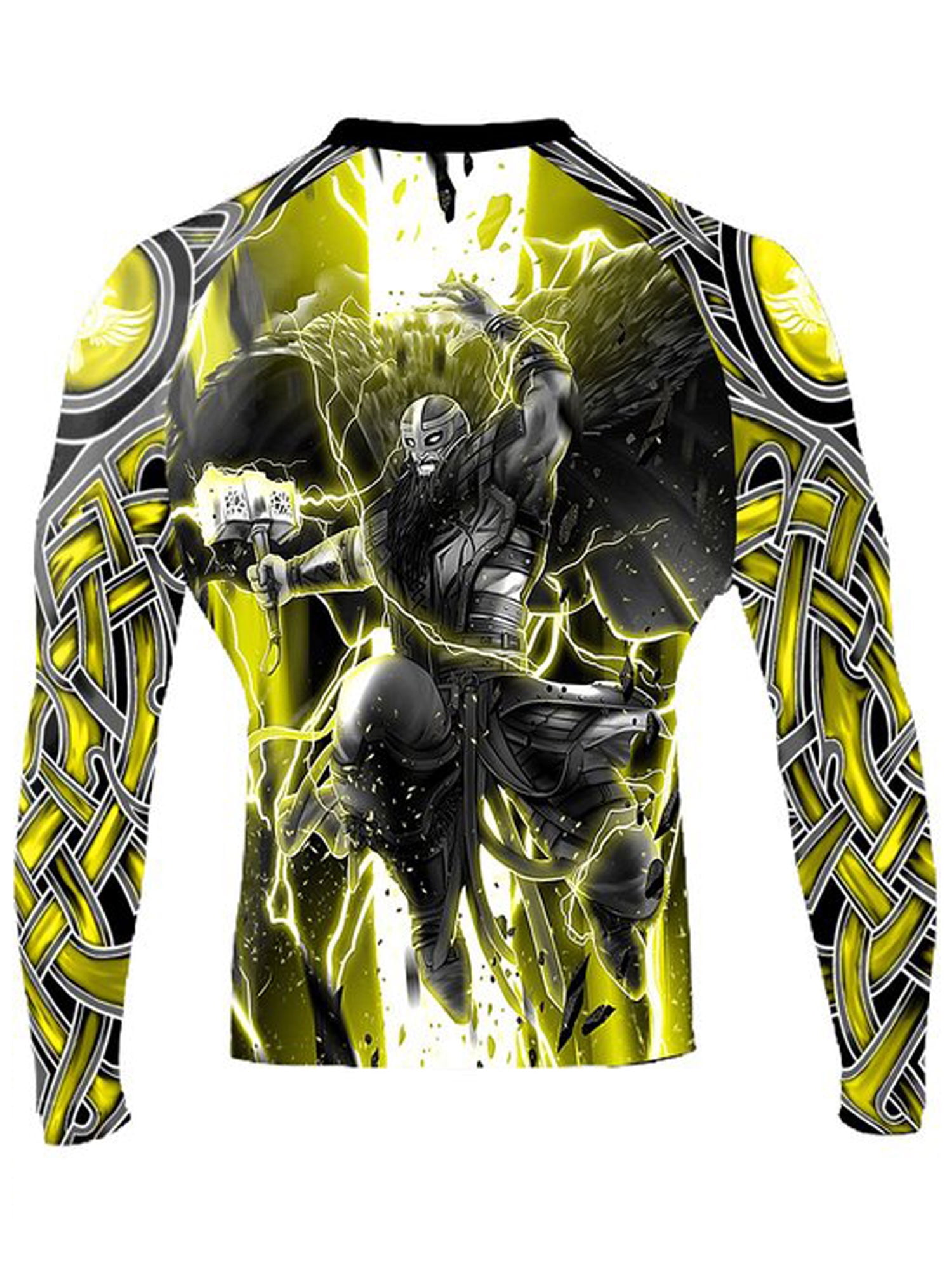 Raven Fightwear Men's The Gods of Scandinavia Thor Rash Guard MMA BJJ ...