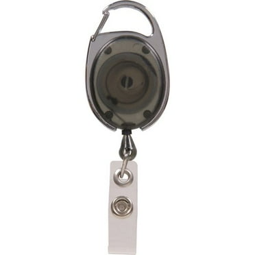 KEY-BAK MINI-BAK Retractable Badge Holder with 36" Nylon Cord, Swivel ...