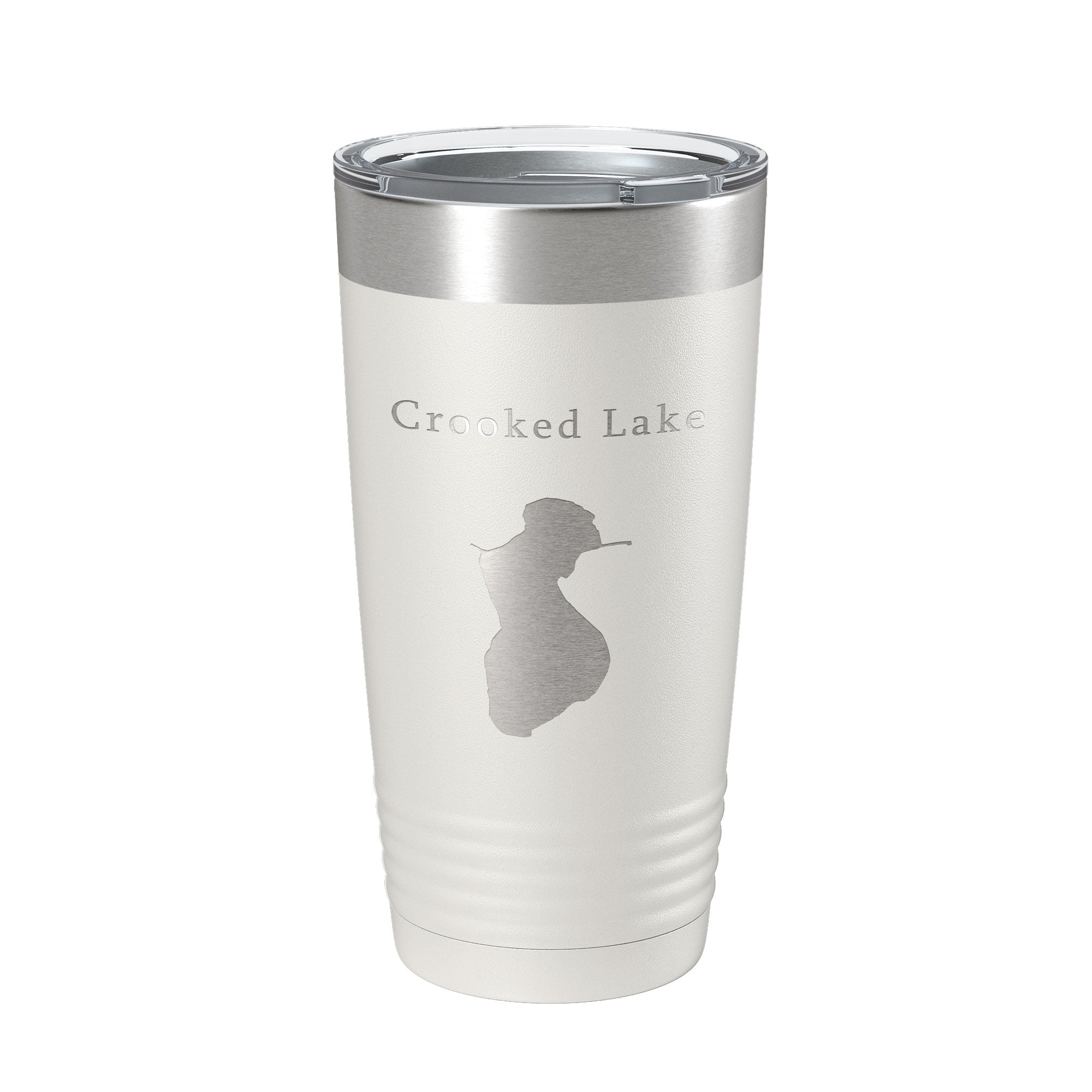 Crooked Lake Map Tumbler Travel Mug Insulated Laser Engraved Coffee Cup ...