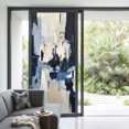 Blue White Abstract Window Privacy Film Color Block Modern Artistic ...