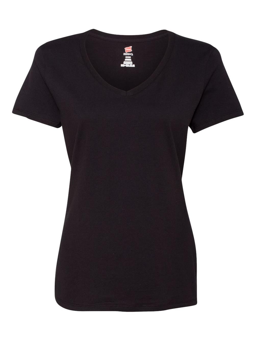 Hanes S04v Hanes T Shirts Nano T Womens V Neck T Shirt