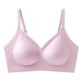 Antinious Womens Solid Wireless Adjustable Strap Breathable Seamless ...