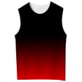 Boys Athletic Tank Tops Gradient Sleeveless Tank Top Crewneck Hawaiian ...