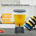 Hakka 5 Gallon Beverage Dispenser Black With Containers For Party ...