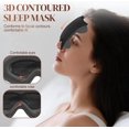 3D Contoured Sleep Mask for Men Women, 2 Pack Weighted Silk Eye Masks ...