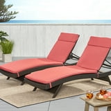 Anthony Colored Lounge Cushion, Set of 2, Red - Walmart.com