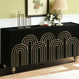 4-Door Fluted Sideboard | Used in Primary Living Spaces | Golden ...