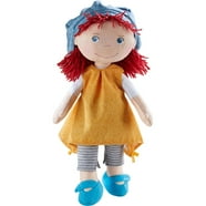 HABA Mali 12" Soft Doll with Blonde Hair, Blue Eyes and Embroidered ...