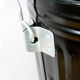 Behrens 7.5 Gal. Black Galvanized Steel Ash Pail B907PK - Walmart.com