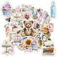 35pcs Delicate Retro Stickers Cute Cartoon Stickers Vintage Lifestyle ...