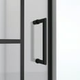 DreamLine Unidoor Toulon 24 in. W x 72 in. H Frameless Hinged Shower Door in Satin Black ...