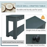 Canddidliike Navy Blue Entryway Table with 4 Drawers and Storage Shelf ...