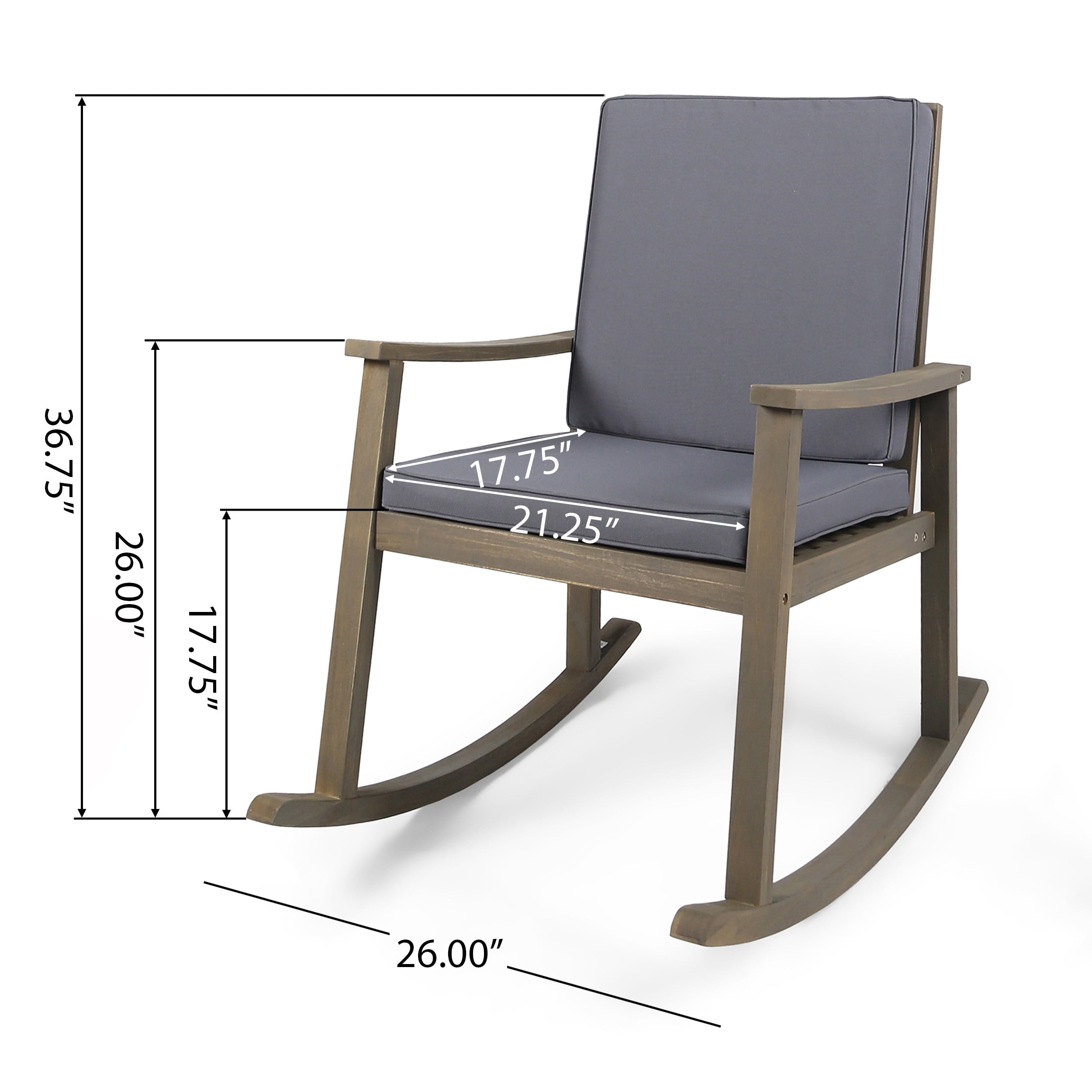 Wooden Rocking Chair Dimensions