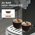 Free Shipping! WHALL Touchscreen Espresso Machine 20 Bar, Stainless ...