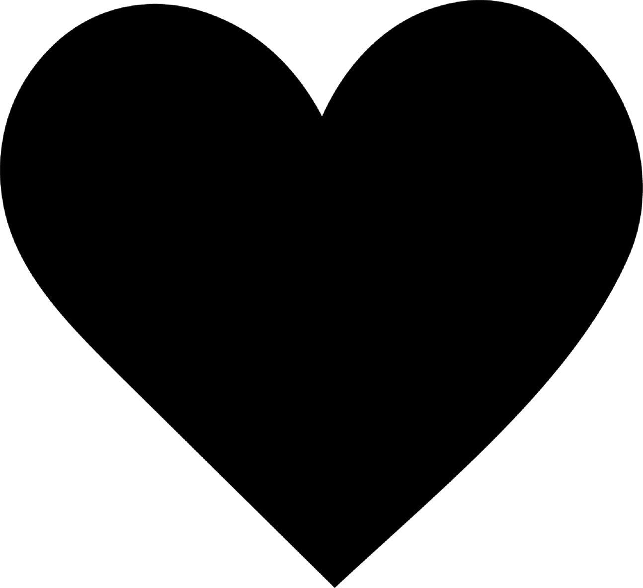 Heart Bold Full Love Valentine Cute Wall Decals for Walls Peel and ...