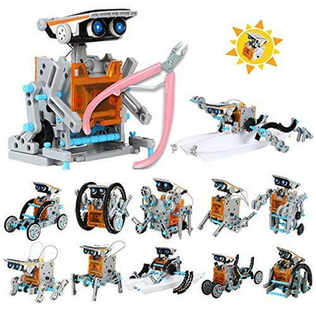 Lucky Doug Solar STEM Robot Toy with Plier, 12 in 1 Science Education ...