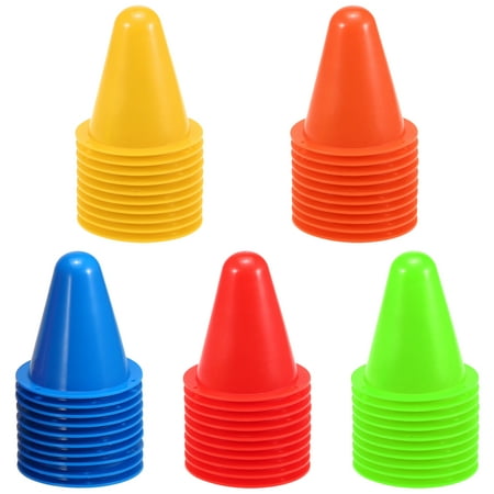 25 Pack / 50 Pack Mini Sports Marker Cones for Kids Soccer Training ...