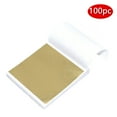 100 Sheets Imitation Gold Foil Paper Leaf Gilding DIY Art Craft Paper ...
