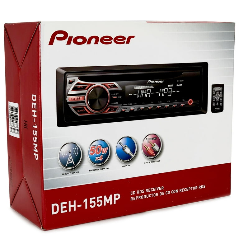 Pioneer Car Stereo Red