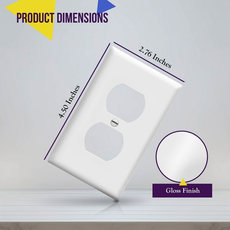 Single Duplex Receptacle Cover Dimensions