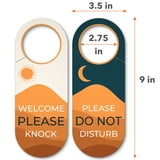 Assured Signs Do Not Disturb/Enter Warning Door Hanger Sign, 9x3.5 inch ...