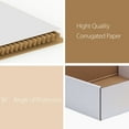 10x8x3 White Packaging Cardboard Boxes for Shipping, Delivery, Business ...