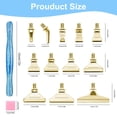 Art & Craft Painting Tool Kit Blue+12Golden with Replaceable Metal Tips ...