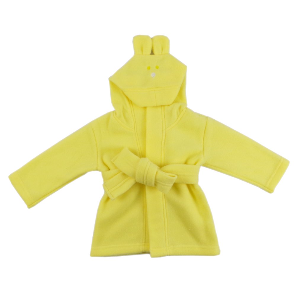 Bambini - Fleece Robe With Hoodie Yellow - Walmart.com - Walmart.com
