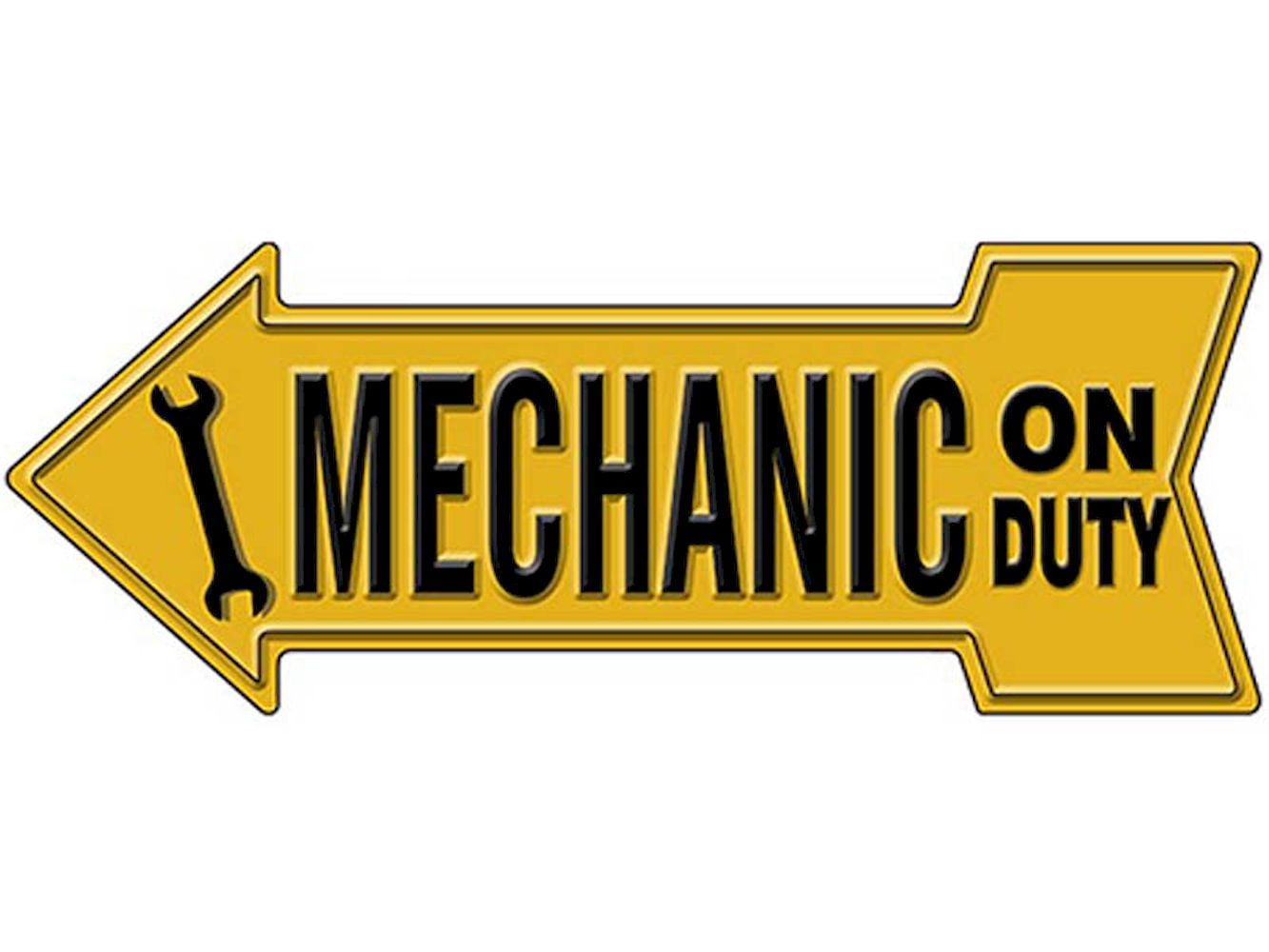 "Mechanic On Duty" Metal Sign - Walmart.com