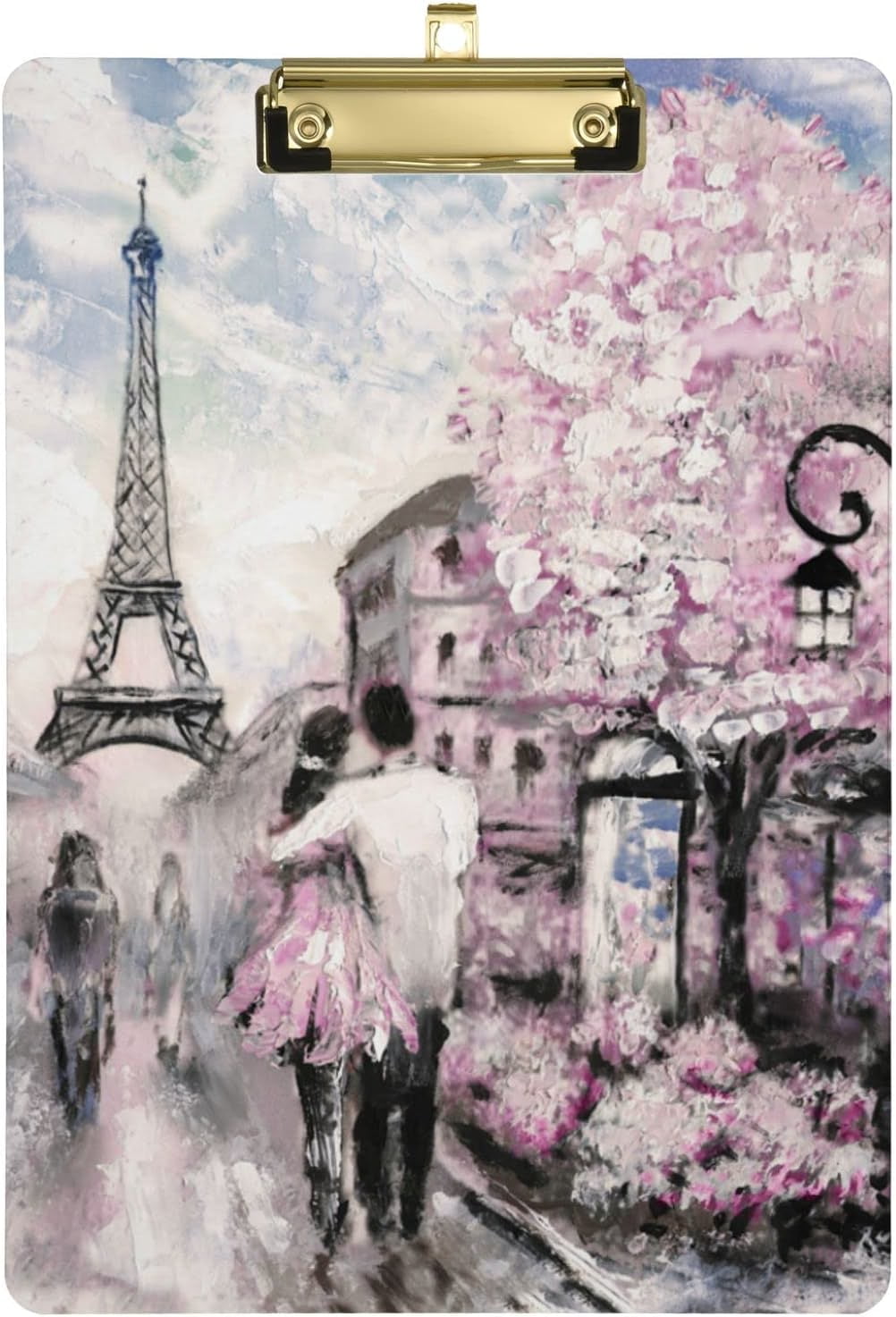 ZHANZZK Street View Paris Clipboard Hardboard Wood Nursing Clip Board ...