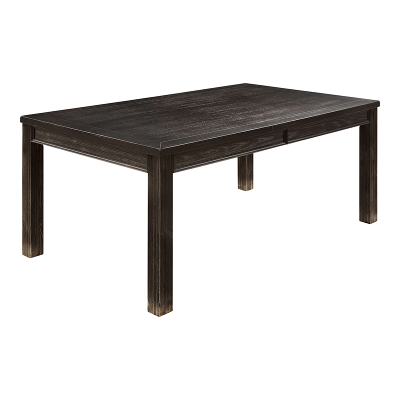 Furniture of America Sinuata Wood Rectangle Dining Table in Antique ...