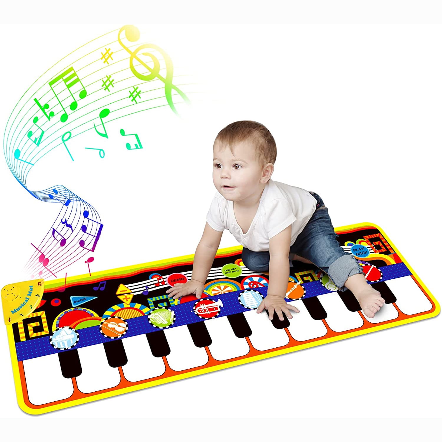 Kids Musical Mats with 25 Music Sounds, Musical Toys Toddler Music ...