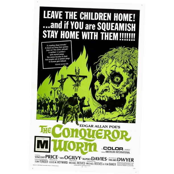 Conqueror Worm, The Movie Poster Metal Print 12x16 12x16 Square Adults ...