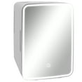 Mini Fridge with LED Mirror Cooler and Warmer AC/DC Powered Skincare ...