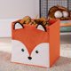 Mainstays Kids 10.5" x 10.5" x 11" Collapsible Fox Storage Bin ...