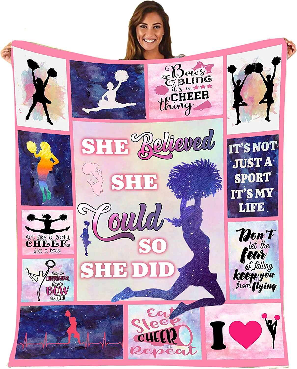 Cheerleader''s Blanket Cheer Blanket Cheerleading Gifts for Girls Ultra ...