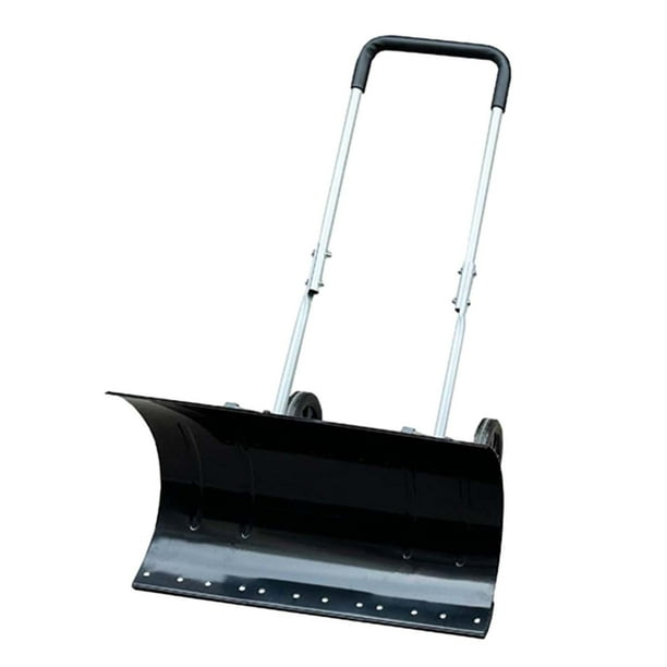 Snow Cleaning Wheeled Snow Plow Adjustable Handle Snow Puller Sturdy ...