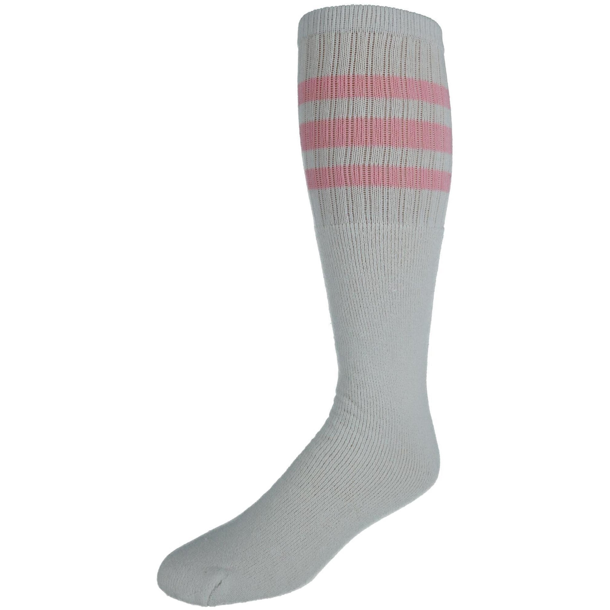 Click here for Ctm Striped Top Ribbed Tube Socks (4 Pair Pack) prices