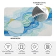 Blue Marble Doormat Modern Abstract Art Watercolor Blue Green Teal ...