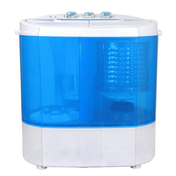 SuperDeal Compact Lightweight Twin Tub Washing Machine Top Load 6lbs ...