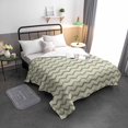 Green Zigzag Line Quilted Comforters Cooling Blanket Full Size, Chevron ...