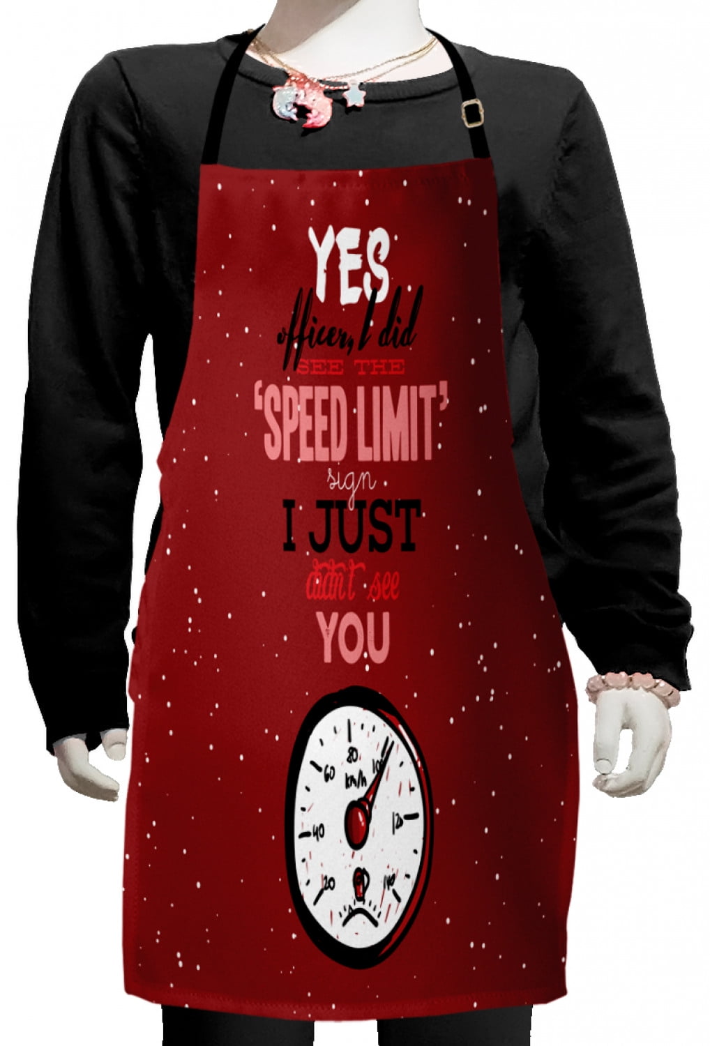Funny Kids Apron, Yes Officer I Did See Speed Limit Sign Didnt See You ...
