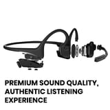 AfterShokz OpenComm Bone Conduction Bluetooth Headset, Noise-Canceling ...