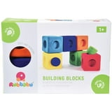 Rubbabu Rubbablox Natural Rubber Foam Blocks for Building Set- Safe ...