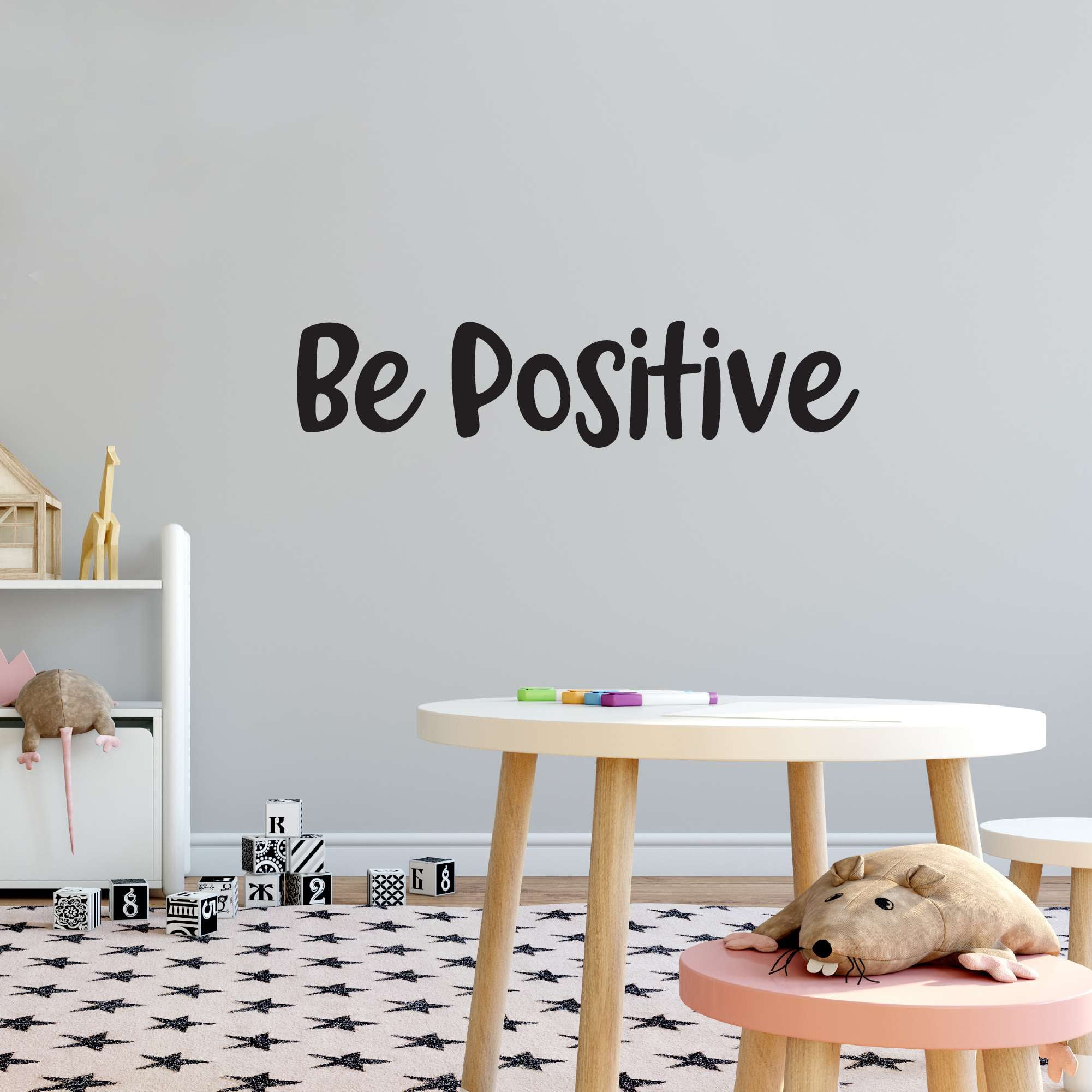 Family Be positive Encouraging Quotes & Sayings Wall Decal Decoration ...