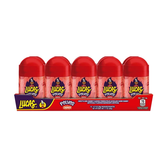 Lucas Polvos Chamoy, 0.71 oz, 10 Packages - Walmart.com